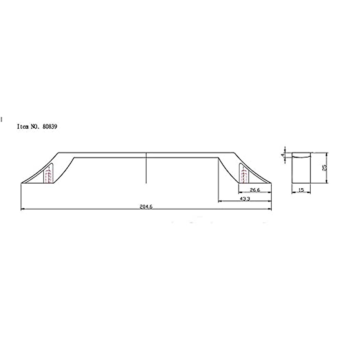 Richelieu Hardware BP80839160195 6 5/16-inch (160 mm) Center-to-Center Brushed Nickel Traditional Cabinet and Drawer Pull Handle for Kitchen, Bathroom, and Furniture