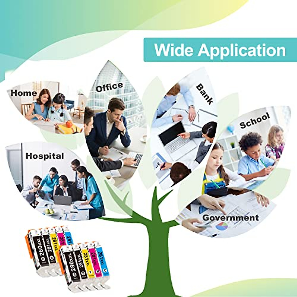 Miss Deer Compatible Replacement Ink Cartridges 67xl 67 XL