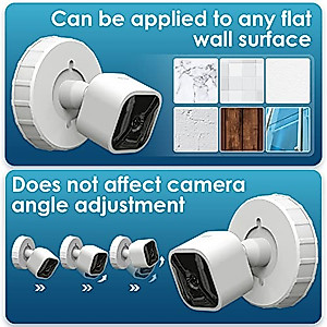 No-Drill Blink Mini Camera Wall Mount Bracket 3-Pack，Compatible Blink Mini Camera/Blink Indoor/Blink Outdoor/Ring Indoor, Highly Adhesive 3M VHB Tape No Tools Required Quick Paste Installation,White