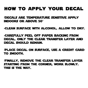 Ahsoka Tano Vinyl Decal sticker in Black