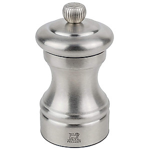 Peugeot Bistro Chef Pepper Mill, 10cm/4", Stainless Steel