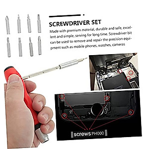 BETOOKY 1 Set Set Screwdriver Set Computer Tool Kit Phone Removal Screwdriver Eyeglass Repair Kit Drill Bits Watch Repair Screwdriver Vanadium Jewelry Kits Toy 45# Steel Toolkit