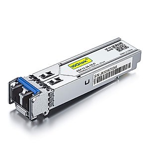 10Gtek 1.25G SFP Transceiver 1000Base-LX, 1310nm SMF SingleMode Fiber Optic Module, up to 10 km, for Cisco GLC-LH-SMD, Meraki MA-SFP-1GB-LX10, Ubiquiti UniFi, Fortinet, Mikrotik, TP-Link TL-SM311LS