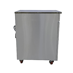 Electric Hot Box Food Warmer 4 Layers Warming Cabinet Catering Heated Display for Pizza Pretzel Hamburger Bun Bread Countertop Top (4 Layer)