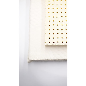 ORGANIC TEXTILES 2" Organic Latex Mattress Topper with Velvet Cover (King, Soft)