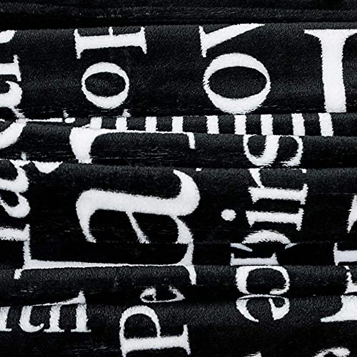 Inspiring Messages (Black) Super Plush Blanket - 50x60 Soft Throw Blanket - Perfect for Cuddle Season & Holiday Gifts!