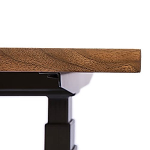 WOODCN Wood Table Top Universal 58x28 Inches,Walnut Rustic Workbench Top Countertop Desk Home Office,for Sit-Stand Height Adjustable Riser Desk