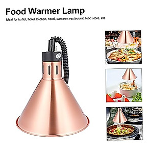 SKISUNO 1pc Food Warmer Lamp Buffet Food Warmer Light Kitchen Heat Lamps Portable Heaters Buffet Heating Lamp Commercial Food Warmers Reptile Heat Lamp Hanging Heat Lamp Hot Lamp for Metal
