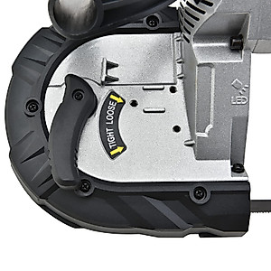 PowerSmart Portable Band Saw with Removable Alloy Steel Base, 10Amp 1100W Motor 5-Inch Deep Cut Bandsaw for Metal