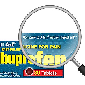HealthA2Z Ibuprofen Tablets 200mg, 24 Packs of 30 Tablets(720 Tablets Total), Value Package