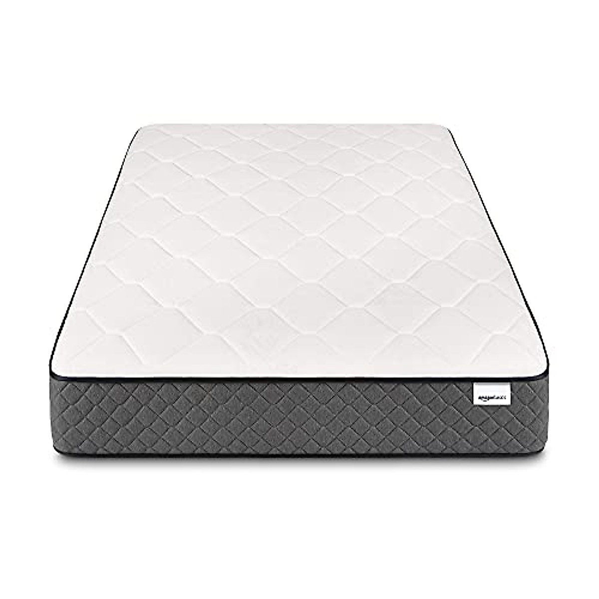 Amazon Basics Hybrid Mattress - Medium Feel - Memory Foam - Motion Isolation Springs - 12-Inch, Twin, White & Gray
