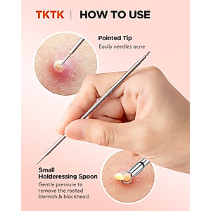 Pimple Patches with Extractor, Hydrocolloid Acne Patches for Face 4 Sizes 176 Count for Zit Breakouts, 2-in-1 Blackhead Remover & Pimple Popper Tool with Tea Tree & Calendula Oil