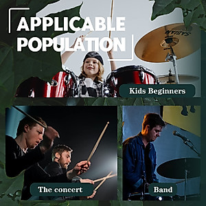 Drumsticks, 5A Classic Maple Drum Stick Wood for Children's Interest Building Practice and Band Performance, 2 Pairs