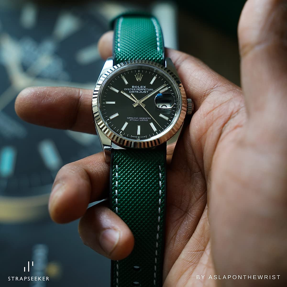 Strapseeker Theo Hybrid Nylon & FKM Rubber Performance Watch Band Replacement Watch Bands Quality Waterproof Watch Straps for Men & Women Deployment Clasp Pin Buckle Compatible with Most Watches