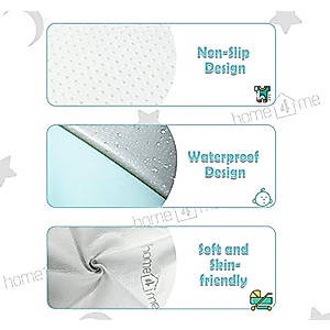 Home4me Pack and Play Mattress 38" x 26" x3'', Dual Sided Mini Crib Mattress, Waterproof Memory Foam Playpen Mattresses, Toddler Mattress Pad with Removable Washable Cover for Cribs and Toddlers