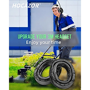 Replacement Gel Ear Pads Compatible with Peltor Tactical 100 300 500 Rangeguard, 3M WorkTunes Series Headsets Silicone Hearing Protector Hygiene Kit Hocazor G-1003