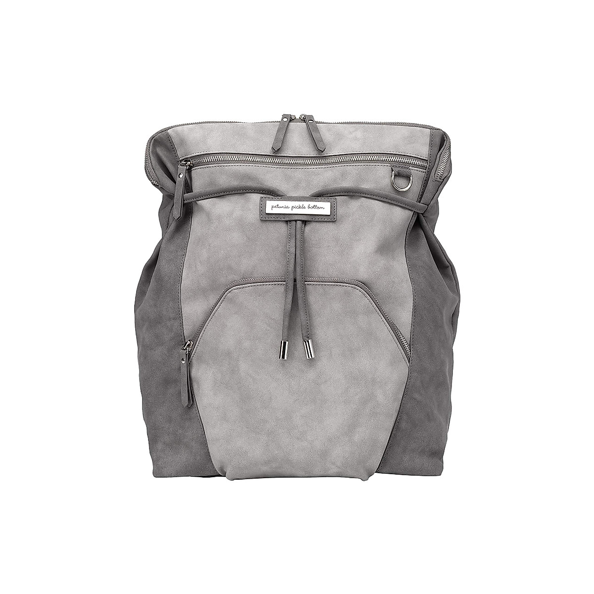 Petunia Pickle Bottom Cinch Convertible Backpack - Baby Bag - Baby Diaper Bag for Parents - Baby Backpack Diaper Bag - Stylish, Spacious, Secure Backpack for Busy Modern Moms & Dads - Pewter