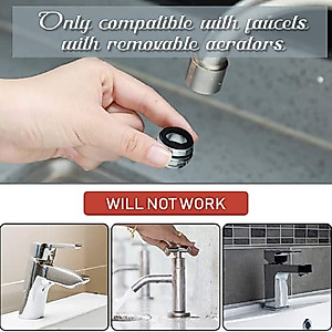 Faucet Adapter Kit, Brass Aerator Adapter Male Female Sink Faucet Adapter Connecting Garden Hose, Water Filter, Hose via Diverter