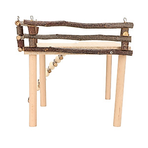 Zerodis Hamster Climb, Multipurpose Hamster Playing Hamster Bridge Rodents Chew Toy for Hamsters Chinchillas Guinea Pig Ferret Reptile