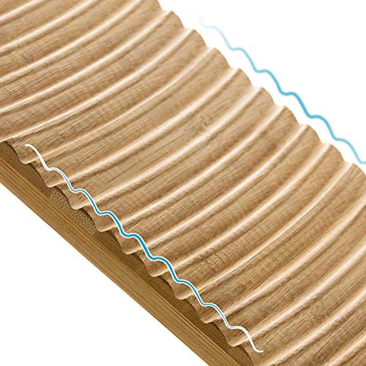 Lakingo Natural Bamboo Hand Washboard for Laundry Washing Clothes, Small Wood Scrub Board, Rustic Old Fashioned Washboard, Mini Wash Board for Hand Washing, Washboard Laundry Board for Kids Home