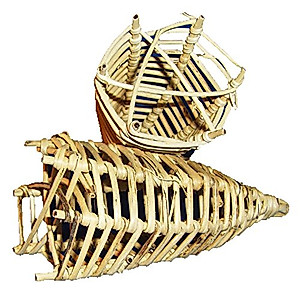 Bonka Bird Toys 6 Vine Cones Bird Parrot Toy Part Craft Parrot cage Toys Cages Natural Chewy