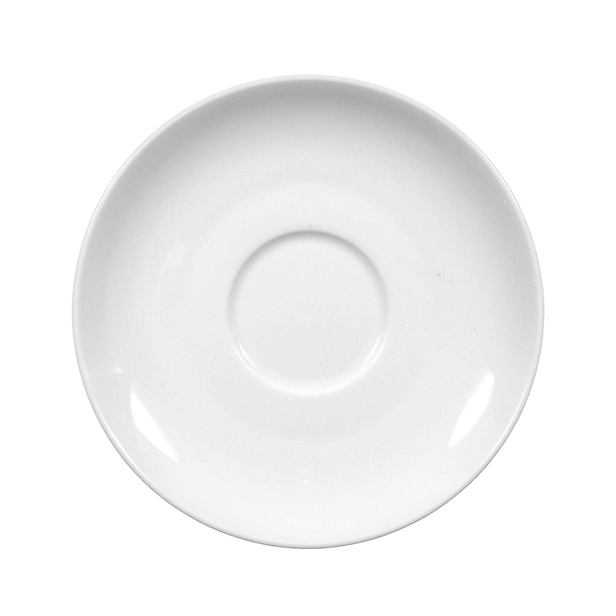 Seltmann Weiden Commercial Dinnerware, Meran Porcelain Coffee/Tea Cup Saucer, White, 6.3-Inch, Set of 6