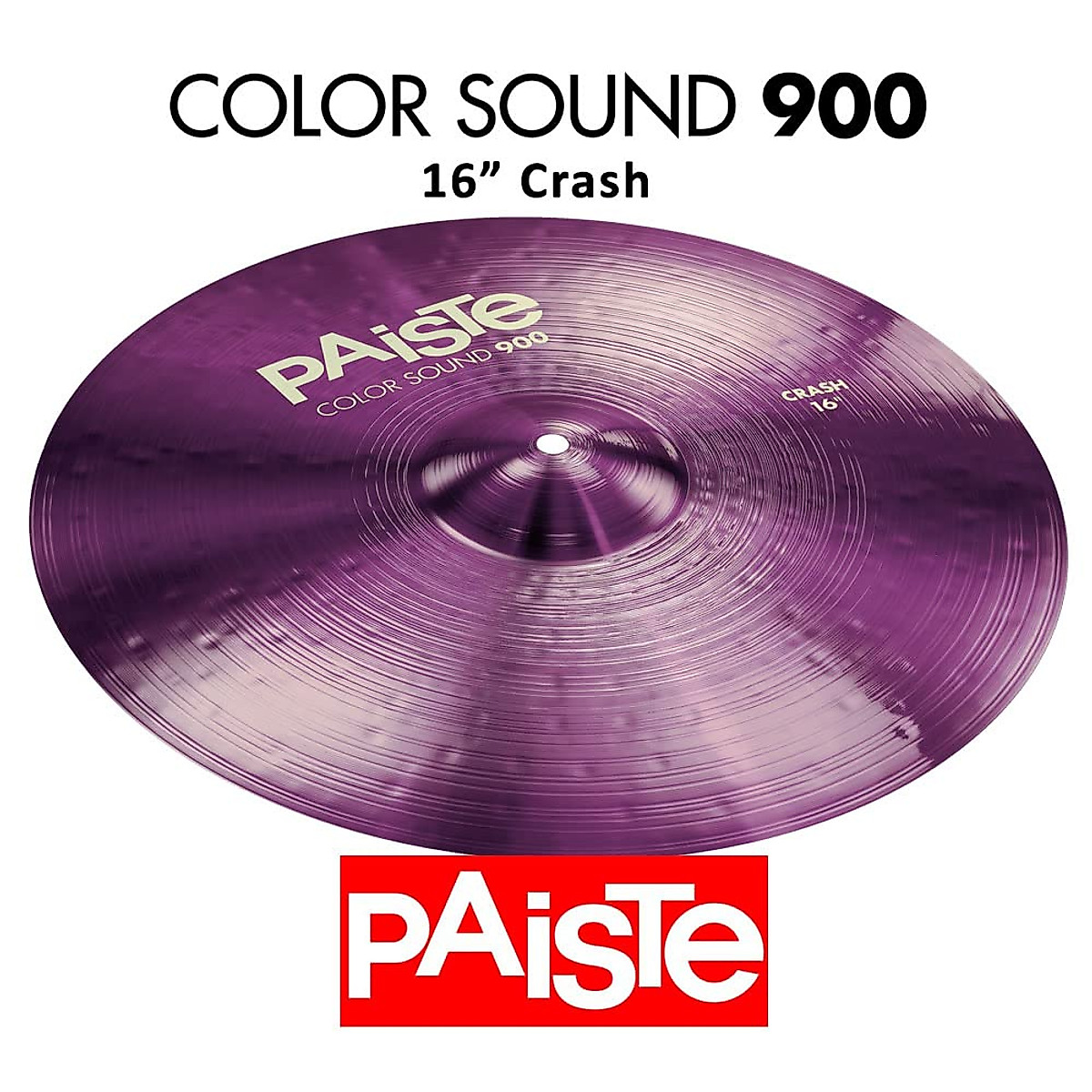 Paiste 16 Inches Color Sound 900 Purple Crash Cymbal