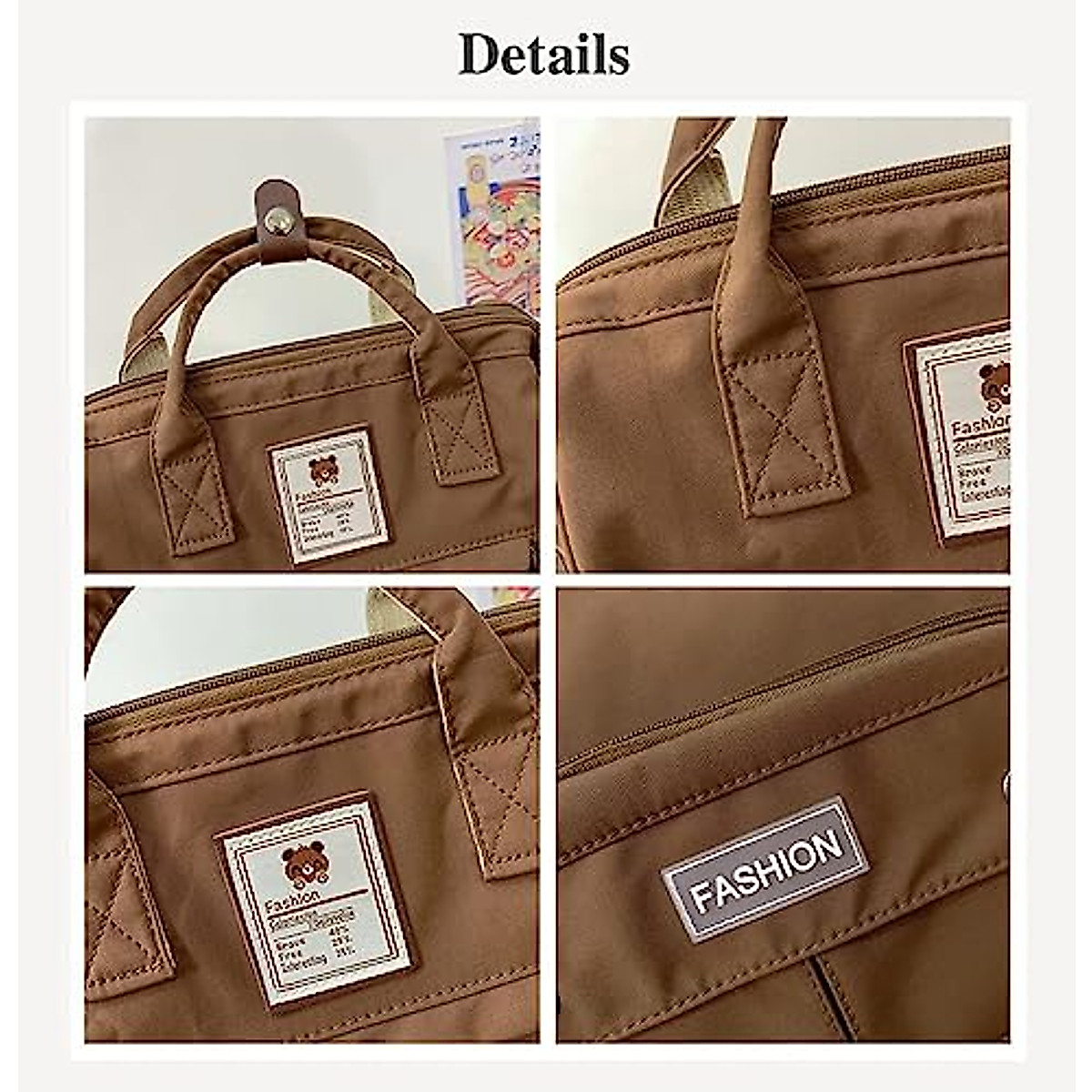 JHTPSLR Preppy Backpack Cute Vintage Backpack Solid Aesthetic Backpack Book Bags Large Waterproof Laptop Backpack Supplies (Sage Green)