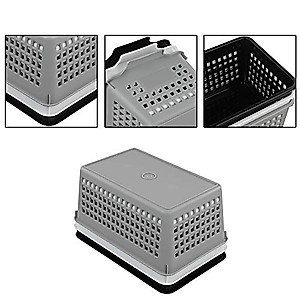 Utiao Plastic Storage Baskets, Organizer Basket, 3 Packs