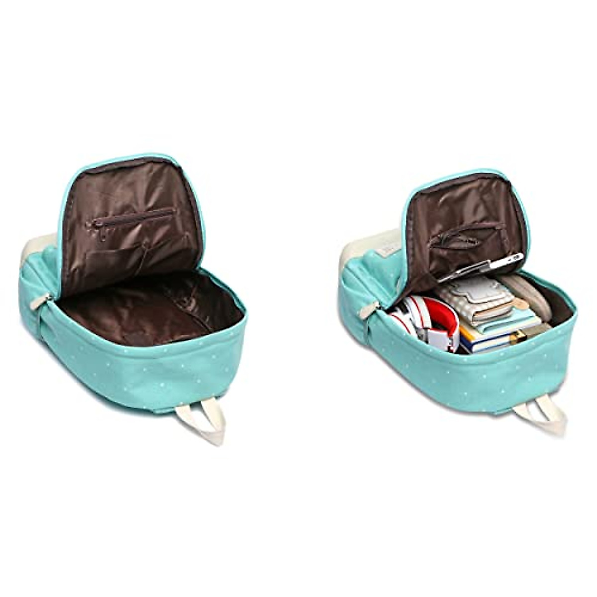 Roffatide Anime Sumikko Gurashi Game White Bear Tonkatsu Print Casual Backpack Green Canvs Schoolbag