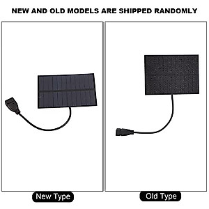 Outdoor Portable Solar Panel, 5W 5V Small Size Light Weight Solar Panel Kit with USB Plug for Mobile Phones, Mp3, Mp4 11 X 8cm / 4.3 X 3.1in