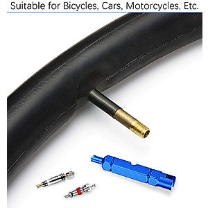 VANICE Valve Core Remover Tool Presta Schrader Tire Valve Repair Tool for Bicycle, Cars, SUV, Bike, Motorcycles Tyre/Blue