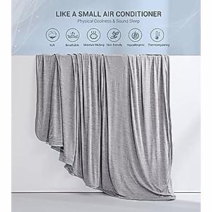 Marchpower Cooling Blanket for Kids Hot Sleepers, Arc-Chill Cooling Throw Blanket with Double-Sided Design, Japanese Cooling Fiber Absorbs Body Heat, Lightweight Soft Blanket for Sleeping Baby Travel