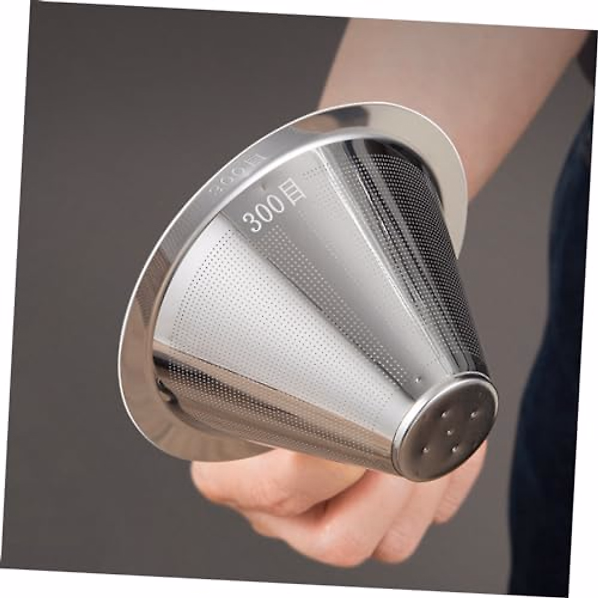 Unomor Coffee Filter Filter Espresso Filter Mesh Cone Dripper Tea Net Coffee Machine Strainer Mesh Coffee Strainer Portable Coffee Machine Parts Pot Stainless Steel Silver