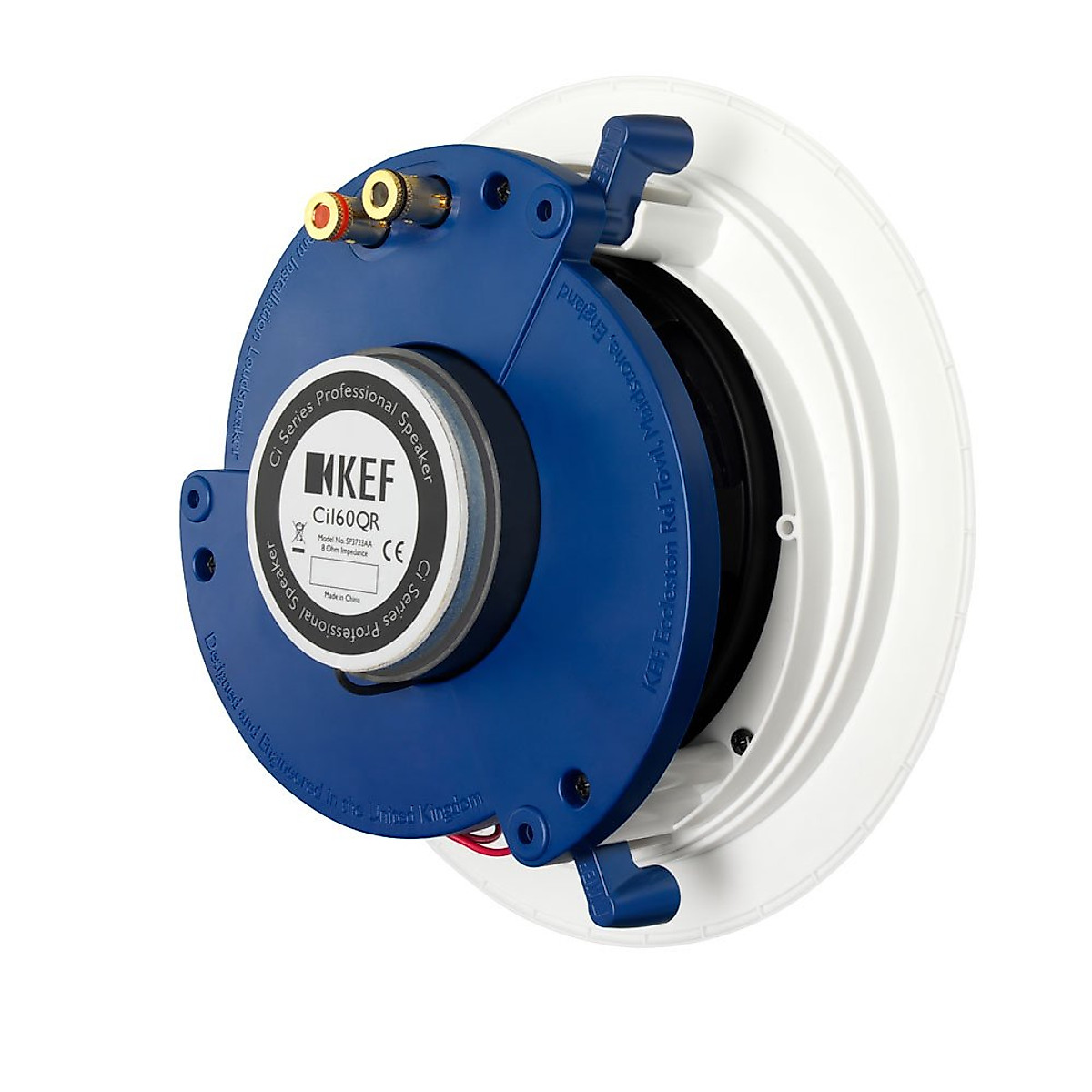 KEF CI160QR Round In-Ceiling Speaker Architectural Loudspeaker (Single),White