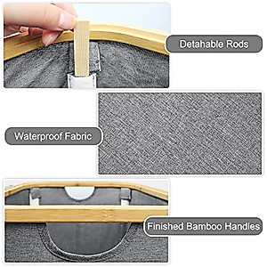 Laundry Hamper with Lid - 72L Rolling Laundry Basket with Wheels, Waterproof Clothes Hamper Storage Basket with Laundry Bag Portable for Toys Clothes Organizer