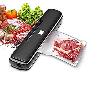 Vacuum Sealer Machine - Food Vacuum Sealer for Food Saver Automatic Air Sealing System for Food Storage Dry and Moist Food Modes Compact Design 12.6 Inch with 15Pcs Seal Bags Starter Kit