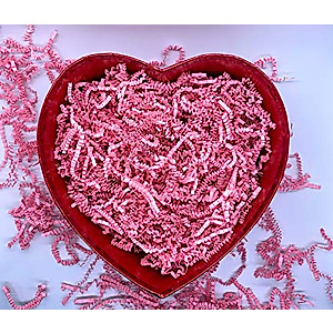 Springfill Light Pink | Crinkle Cut Paper Shred for Packaging, Gift Wrapping & Basket Filling | 1/2 LB | H&R Supplies, 8 Ounce (Pack of 1)