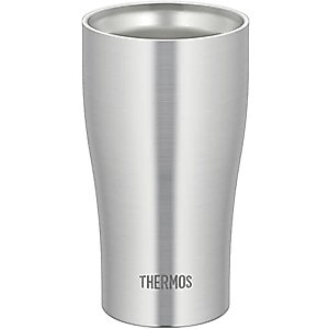 Thermos JDQ-400 S Vacuum Insulated Tumbler, 13.5 fl oz (400 ml), Stainless Steel