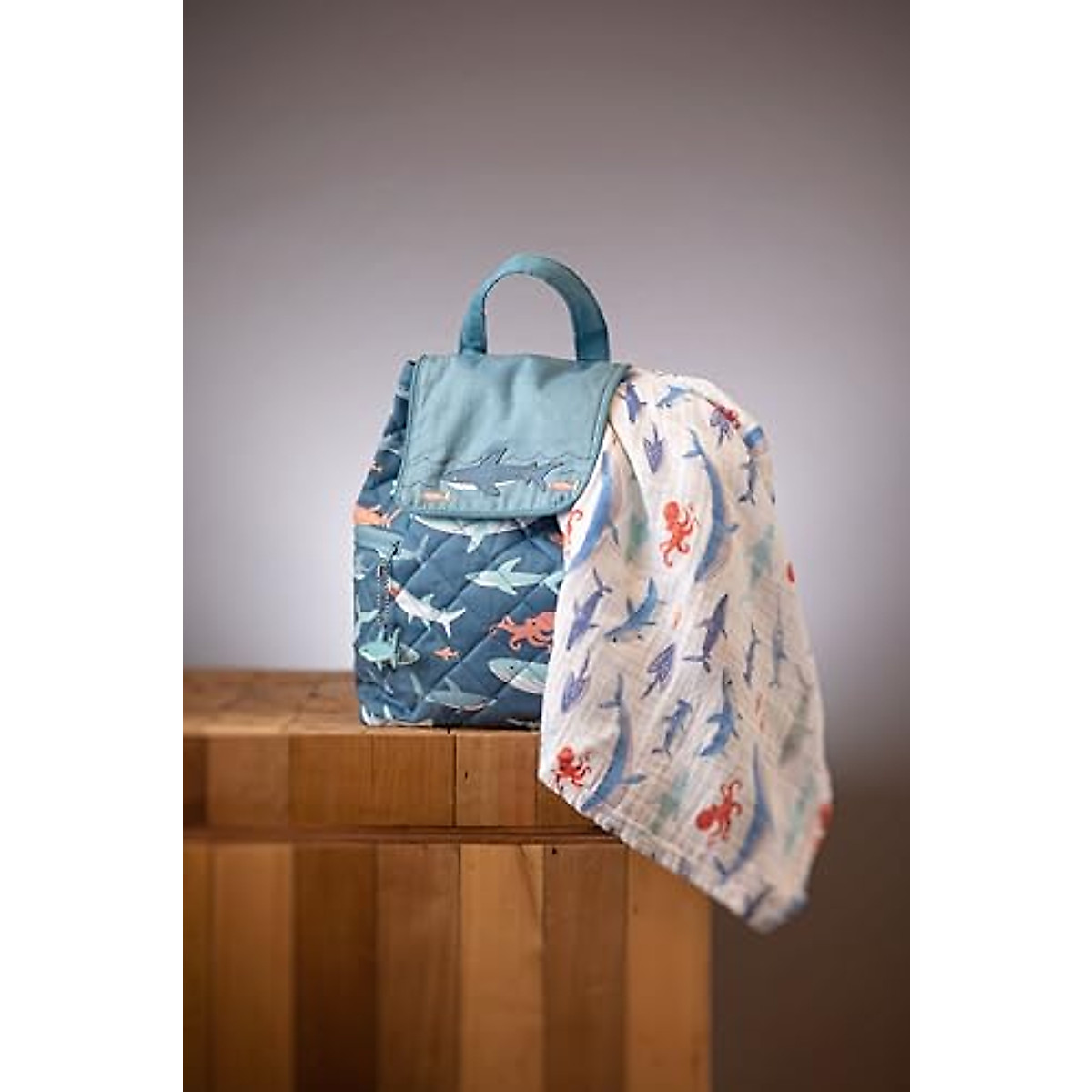 Stephen Joseph Kids' Unisex Toddler Back to School, Quilted Backpack, Construction, One Size