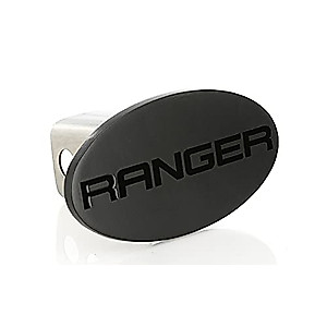 Ford Ranger Black Oval Trailer Tow Hitch Cover Plug (2" Inch)