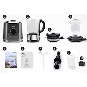 Joydeem Multifunctional Cooking Blender,High-Speed Countertop Blender JD-D16 with stew pot with Grinding Cup