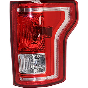 Evan Fischer Tail Light Assembly Set Compatible with 2015-2017 Ford F-150 With Bulbs Driver and Passenger Side