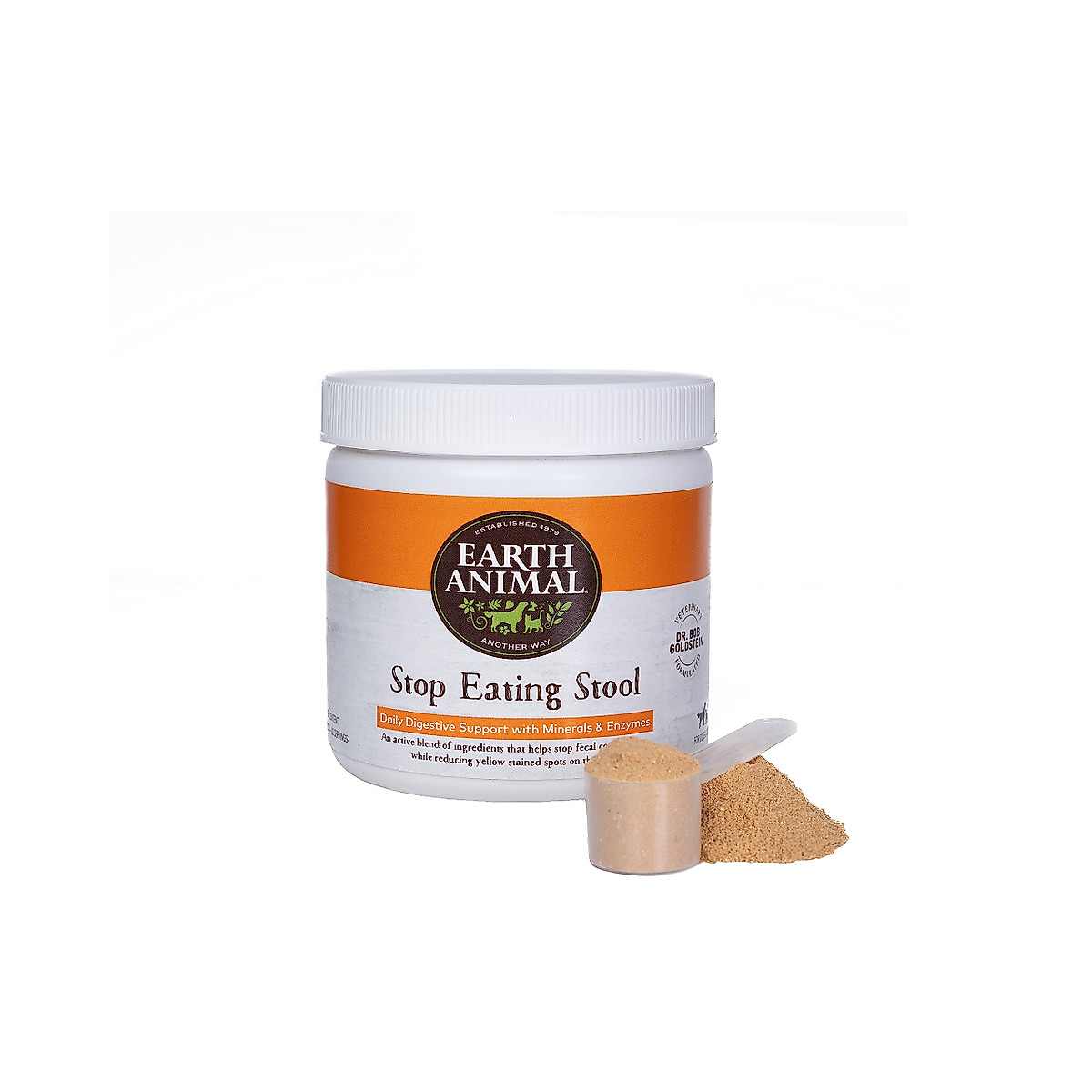 Earth Animal Stop Eating Stool Nutritional Supplement for Dogs & Cats, 8 oz. Container