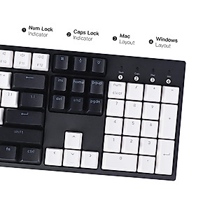 Keychron C2 Full Size 104 Keys Wired Mechanical Gaming Keyboard for Mac Layout, K Pro Brown Switch/White LED Backlight/Double Shot ABS Keycaps/USB C Computer Keyboard for Windows Laptop