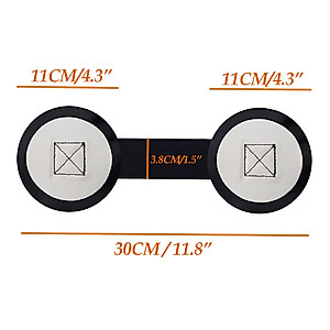 2 PCS PVC Strap Armrest for PVC Inflatable Boat, Raft, Dinghy, Kayak, Canoe, Surfboard,SUP seat Strap Patch with Handle (Black)