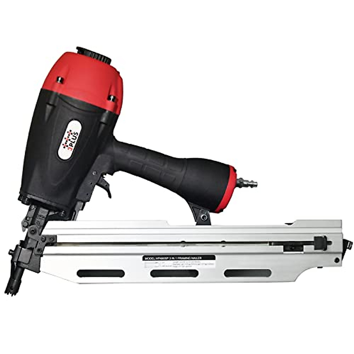 3PLUS HFN90SP 3-in-1 Air Framing Nailer with adjustable magazine for 21/28/34 degree nails