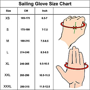 MRX BOXING & FITNESS SAILING GLOVES STICKY Palm Gripy Glove Yachting Kayak Dinghy Fishing Short Finger Multi Colors (Black/Blue, L)