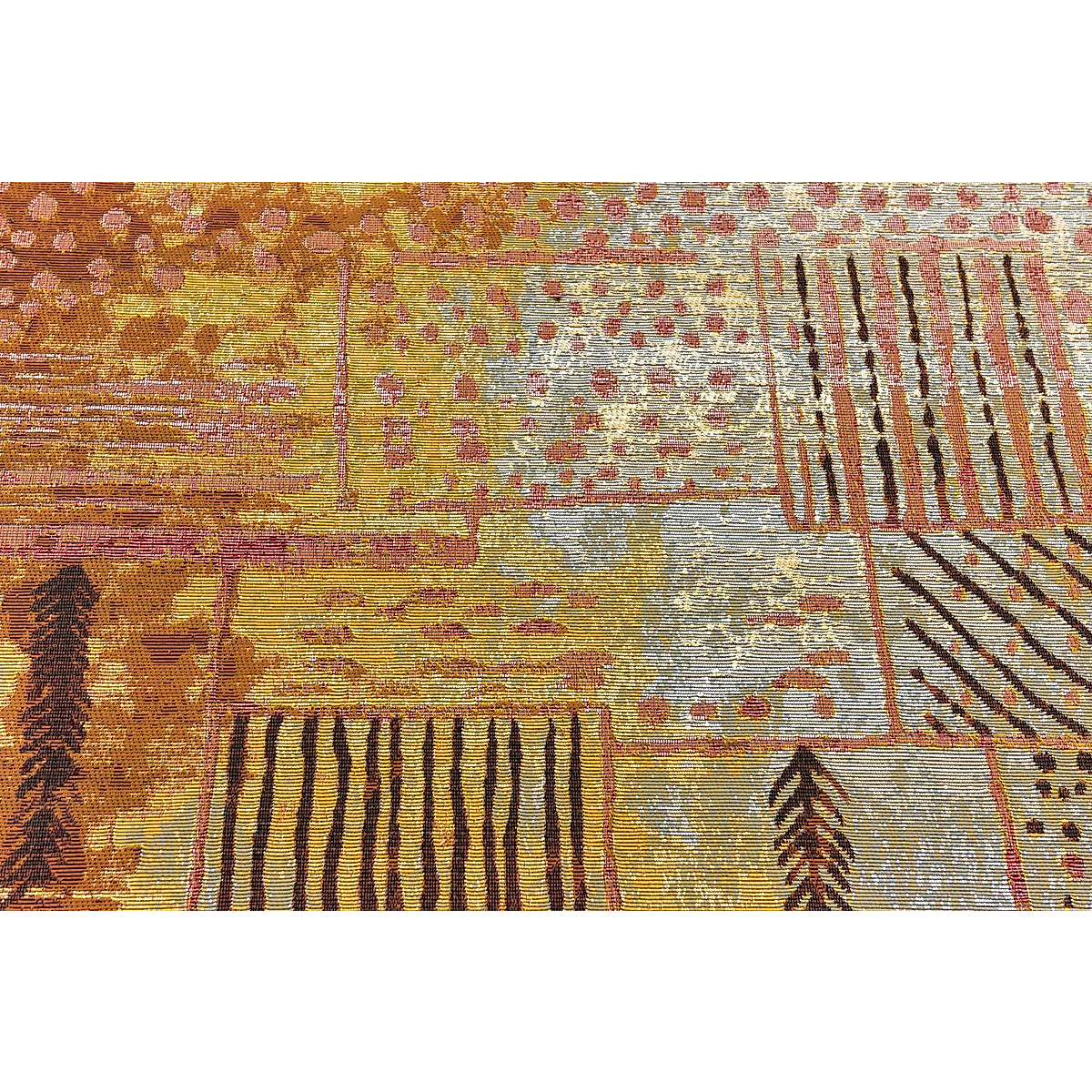 Unique Loom Outdoor Modern Collection Area Rug - Pine (5' 4" Square, Multi/ Brown)