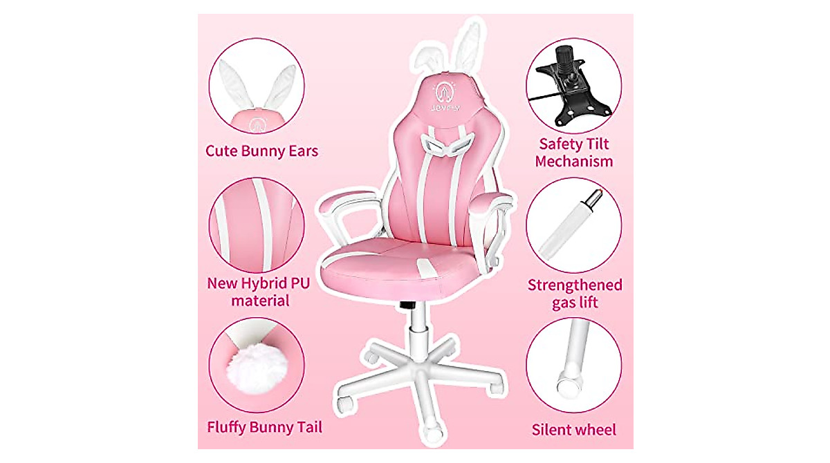JOYFLY Pink Gaming Chair - Ergonomic & Durable Design